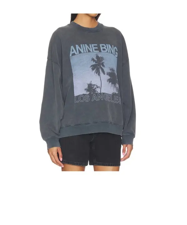 ANINE BING Graphic Crewneck Sweatshirt