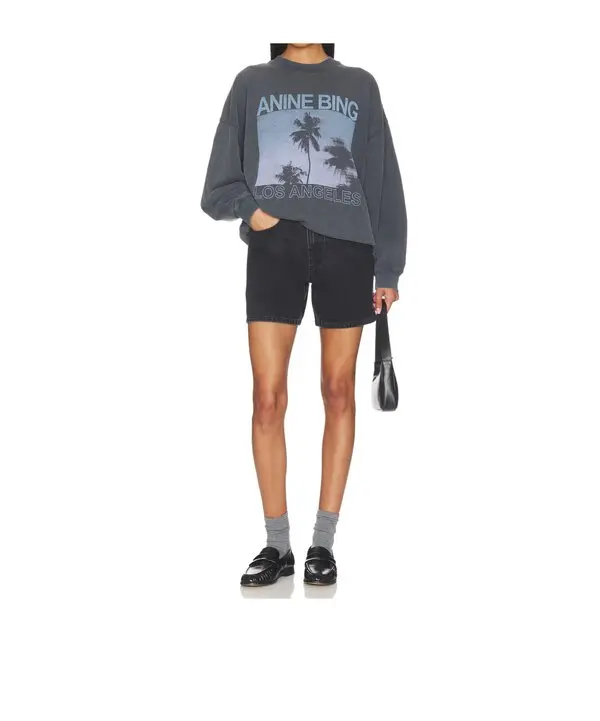 ANINE BING Graphic Crewneck Sweatshirt