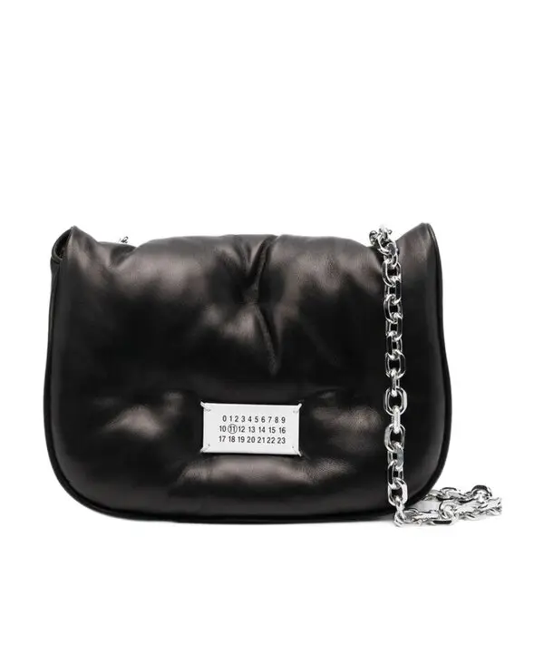 MAISON MARGIELA Glam Slam Quilted Messenger Bag - Black