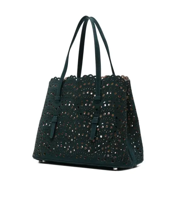 Alaïa Mina 25 Mini Tote Bag - Black