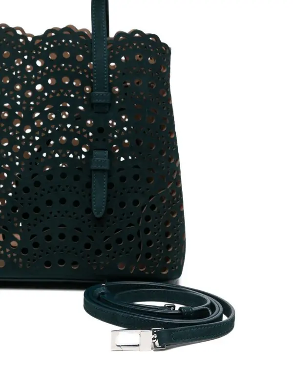 Alaïa Mina 25 Mini Tote Bag - Black