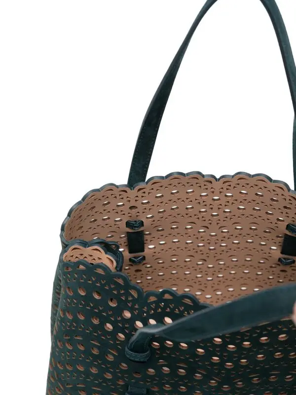 Alaïa Mina 25 Mini Tote Bag - Black