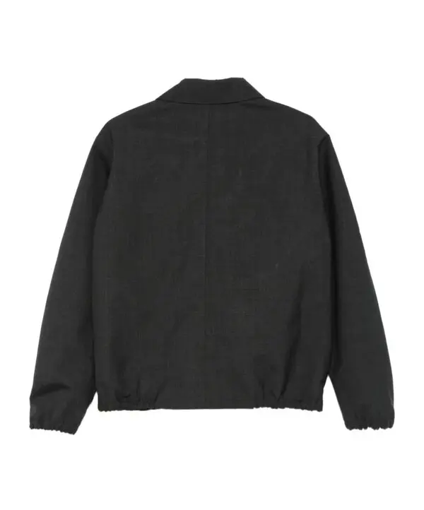 Auralee Zip-up Collared Jacket - Black