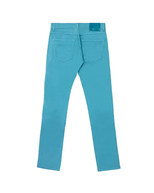 Versace Logo Straight Jeans - Blue
