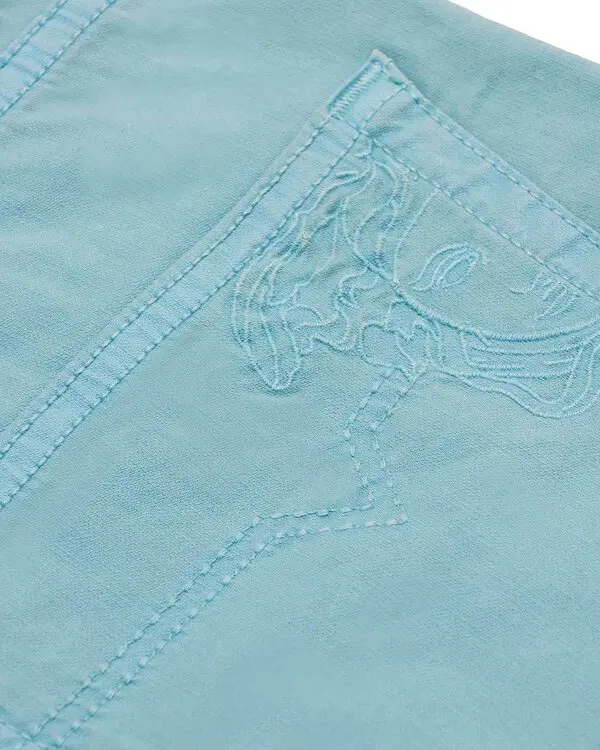 Versace Logo Straight Jeans - Blue