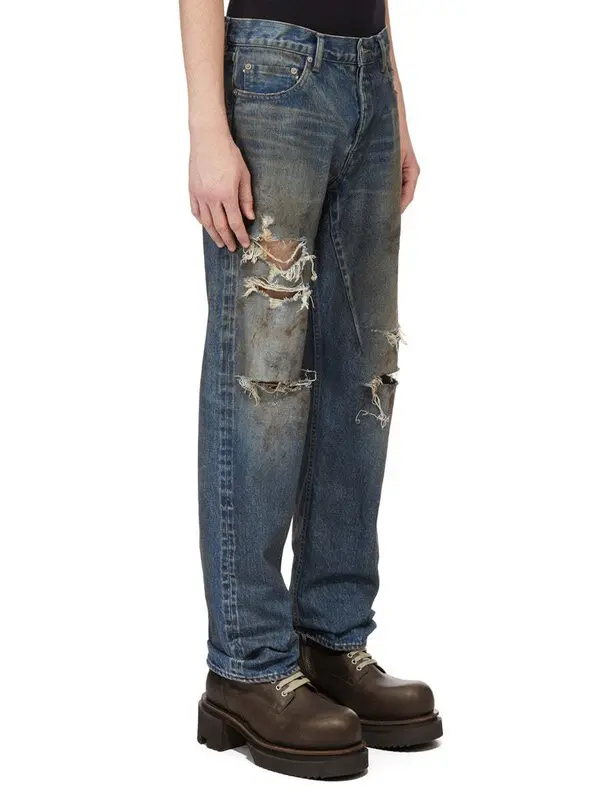 Rick Owens Distressed Jeans