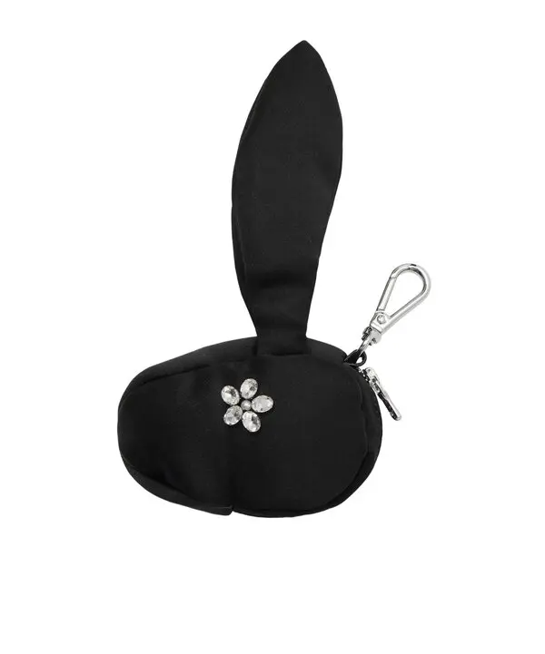 Simone Rocha Hare Embellished Satin Coin Purse