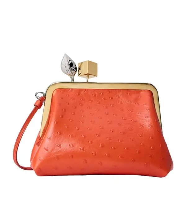 Jacquemus Letter Clutch With Detachable Wristband - Red