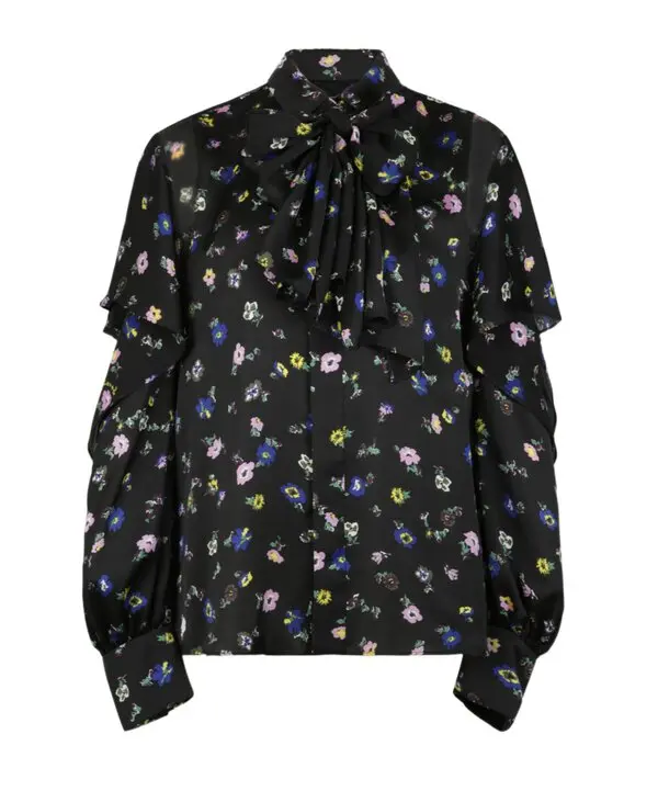 Sacai Floral Print Blouse