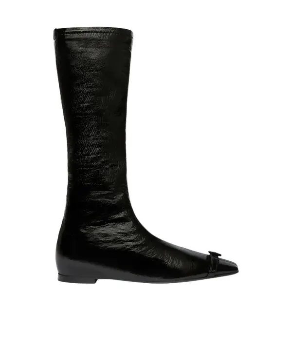 COURREGES Buckled Flat Boots