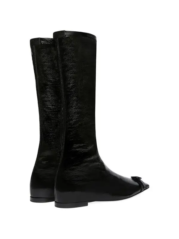 COURREGES Buckled Flat Boots