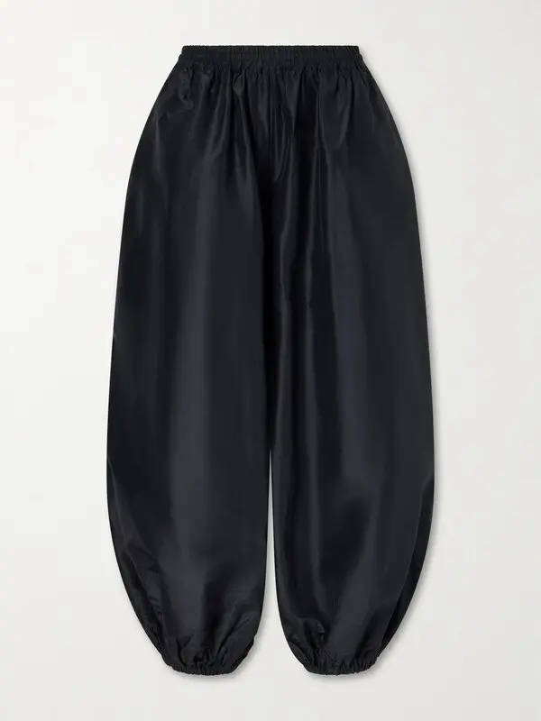 Suzie Kondi Sofia Silk-taffeta Wide-leg Pants