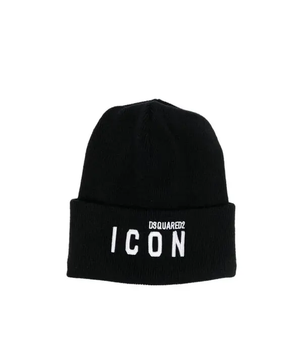 Dsquared2 Icon Logo Beanie - Black