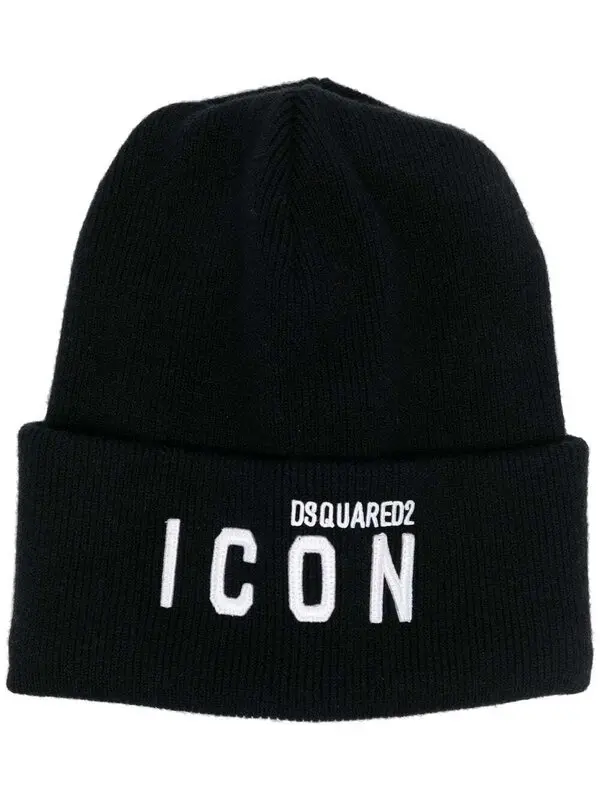 Dsquared2 Icon Logo Beanie - Black
