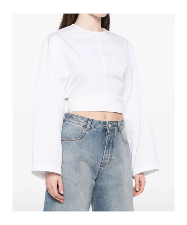 Alaïa Cropped Belted Top