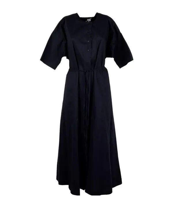 Aspesi Belted Button-front Midi Dress