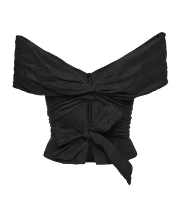 Magda Butrym Tie Neck Blouse