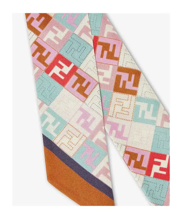 Fendi Ff Printed Wrappy Scarf - Multicolor