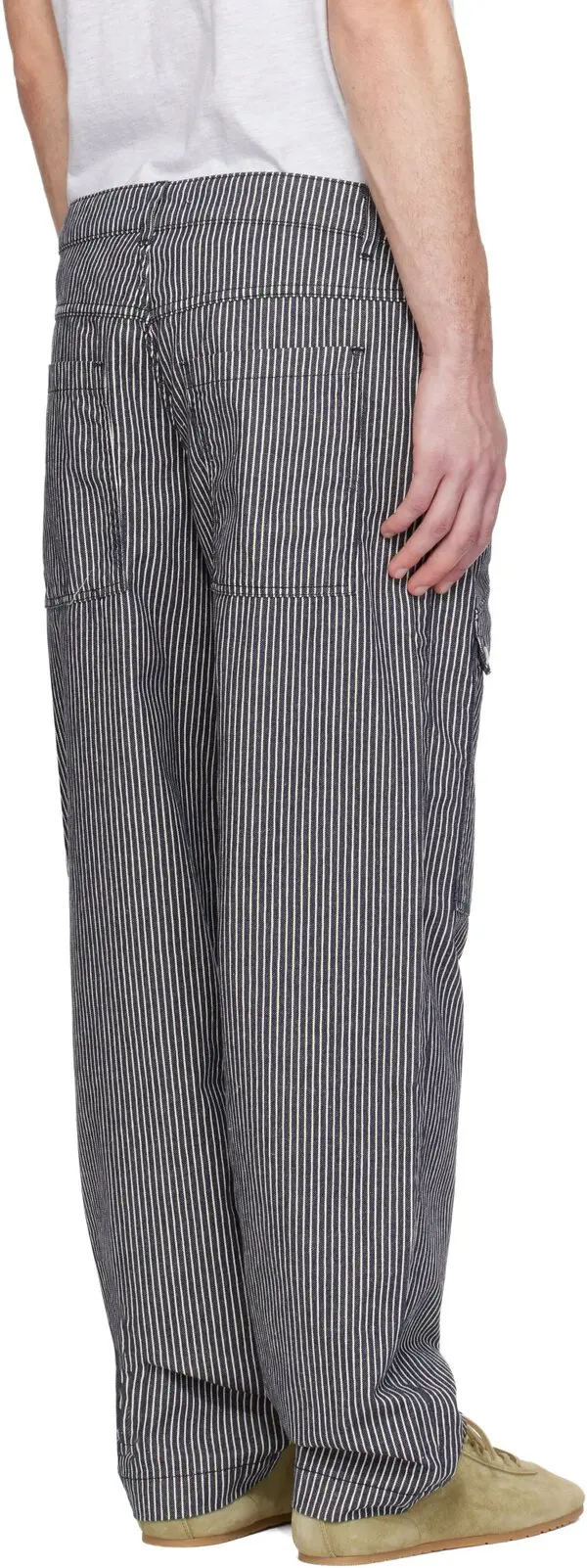 Gimaguas Striped Casual Pants - Blue/white
