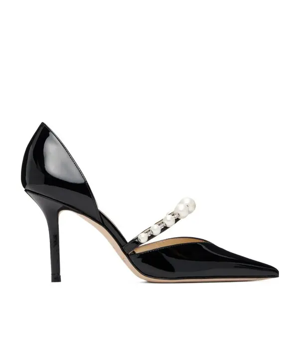 JIMMY CHOO Aurelie 85 Pointed-toe High Heels - Black