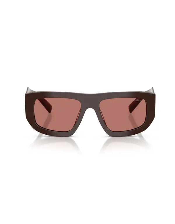Prada Geometric Frame Sunglasses - Black