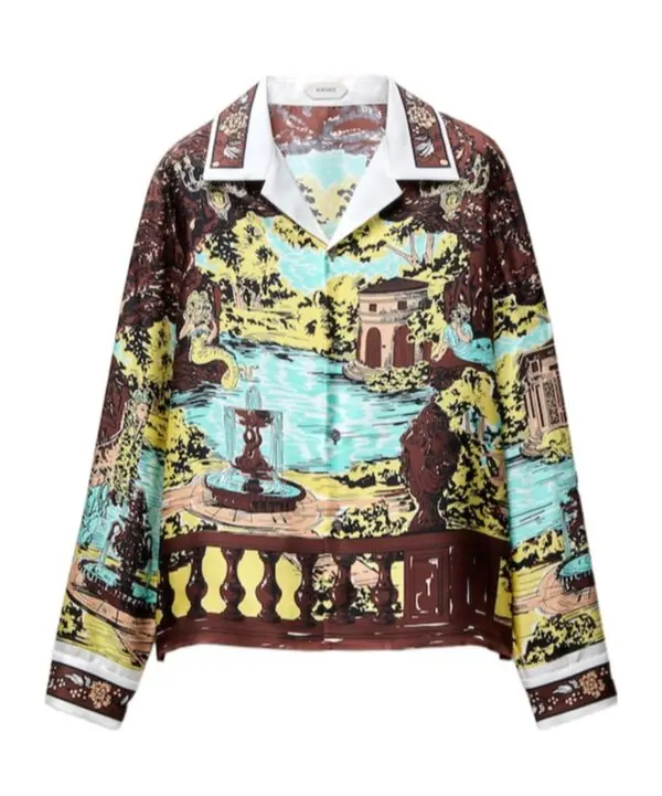 Versace Pattern-printed Twill Slim Shirt - Print