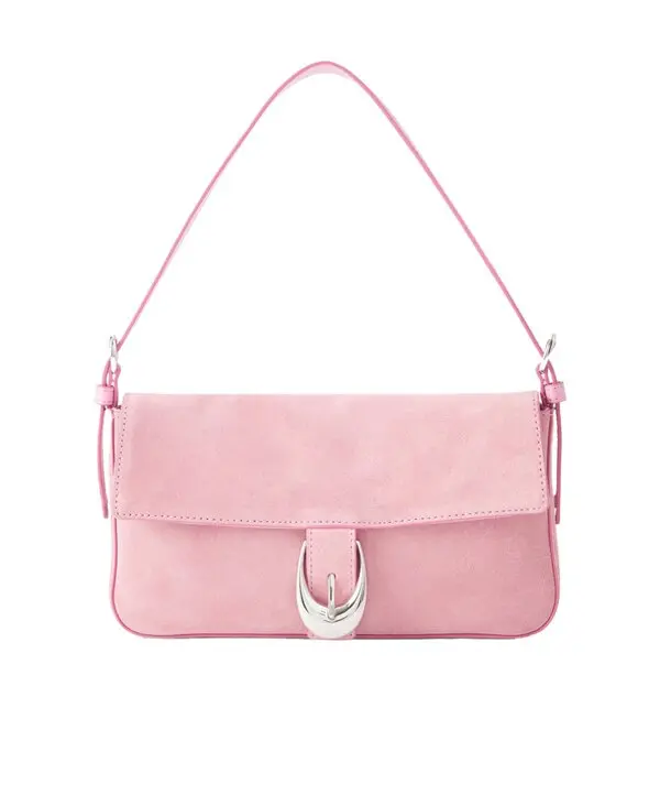 Staud Harlow Buckle Shoulder Bag - Pink