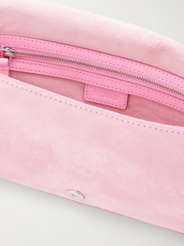 Staud Harlow Shoulder Bag With Buckle Detail - Pink