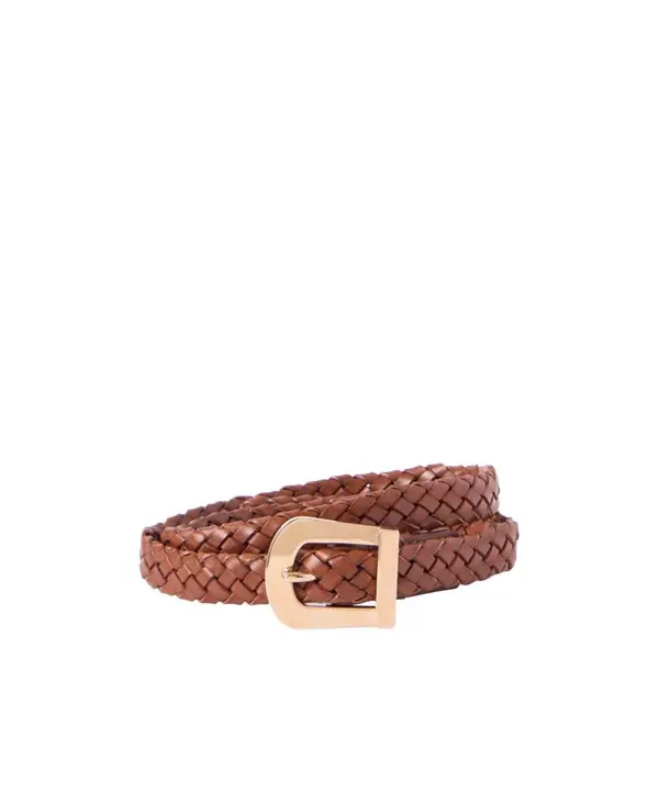 Gabriela Hearst Woven Leather Belt - Brown