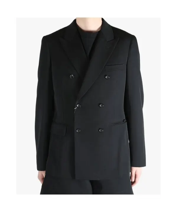 Comme Des Garçons Double-breasted Wool Jacket