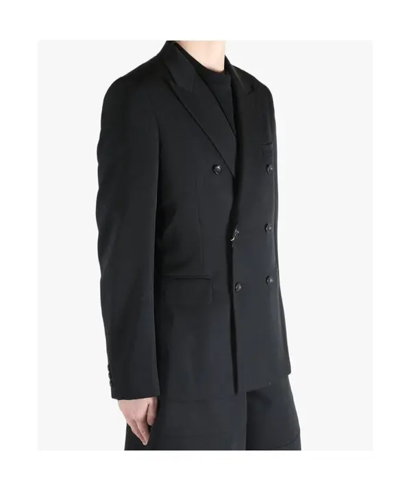 Comme Des Garçons Double-breasted Wool Jacket