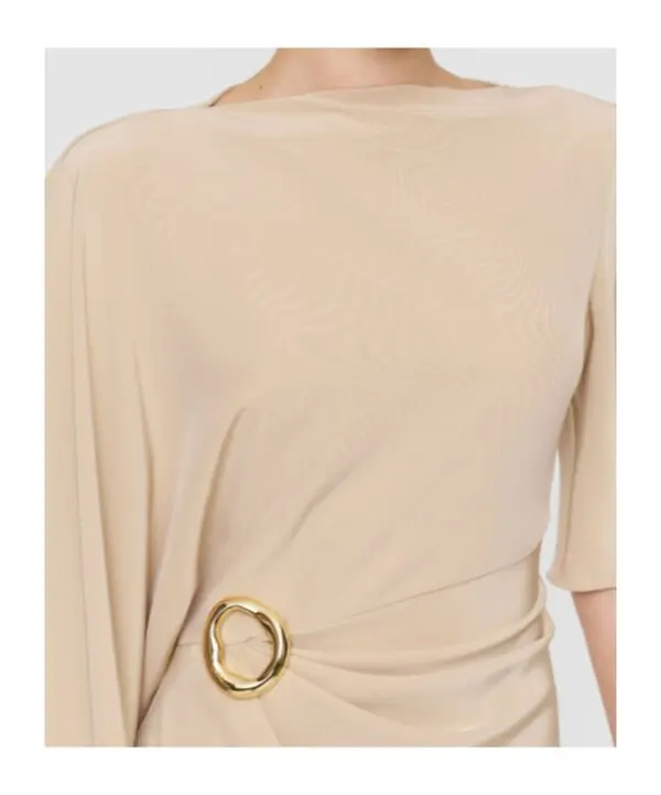 JOSEPH Joya Ring-detail Maxi Dress - Powder