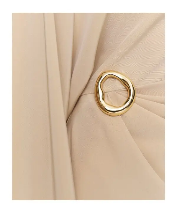 JOSEPH Joya Ring-detail Maxi Dress - Powder