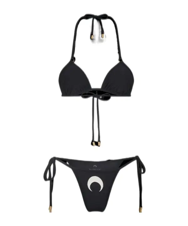 MARINE SERRE Triangle Bikini - Black