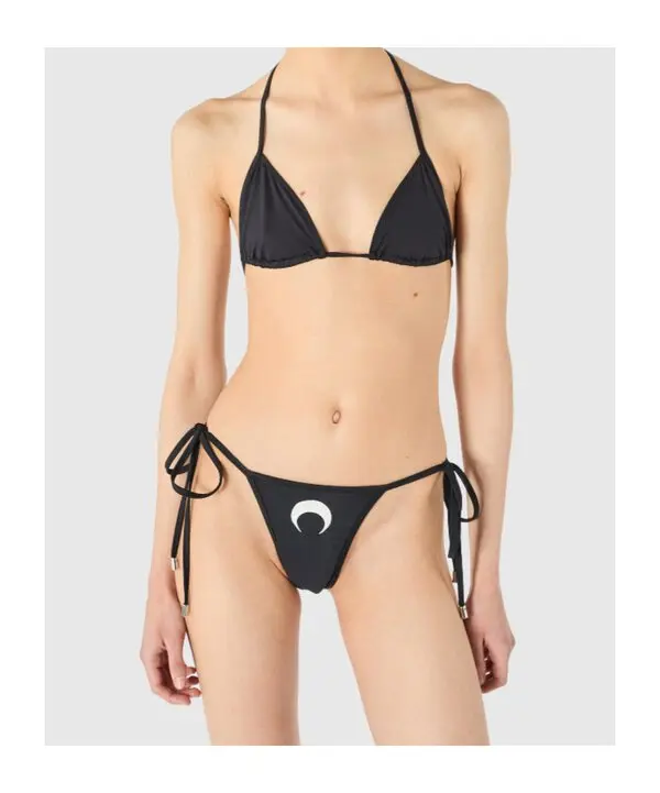MARINE SERRE Triangle Bikini - Black