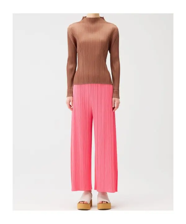 PLEATS PLEASE BY ISSEY MIYAKE Wide-leg Pleated Trousers