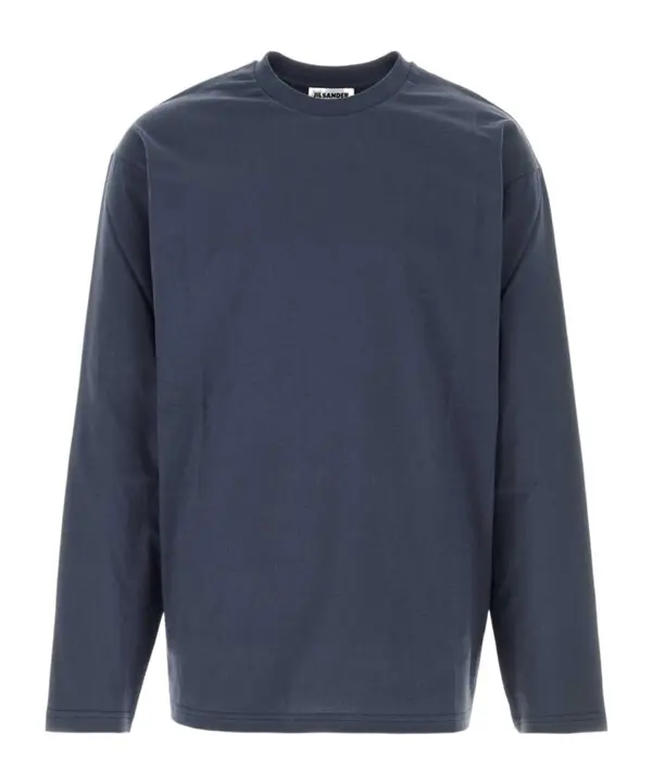 JIL SANDER Long-sleeve Crewneck T-shirt - Blue