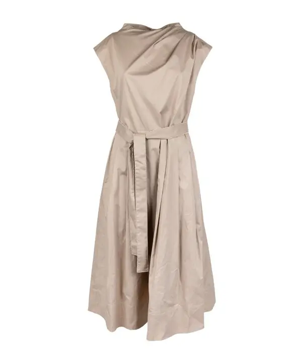 Peserico Belted Sleeveless Dress