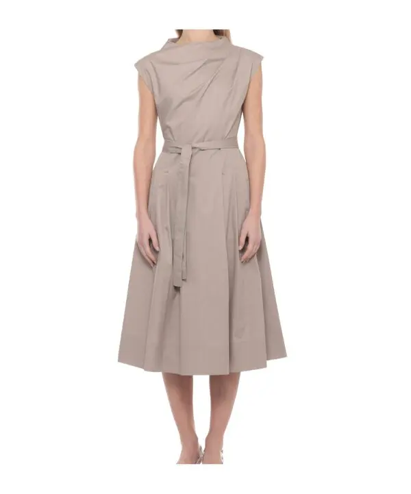 Peserico Belted Sleeveless Dress