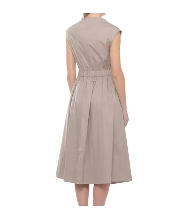 Peserico Belted Sleeveless Dress