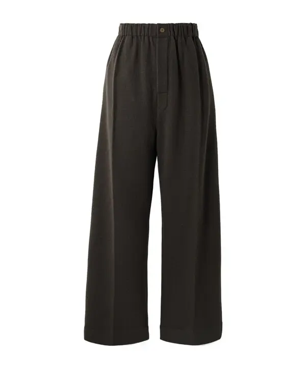 Carven Wool-felt Wide-leg Pants
