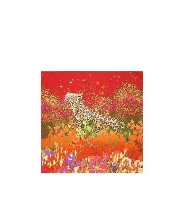 FERRAGAMO Printed Silk Scarf - Multicolor