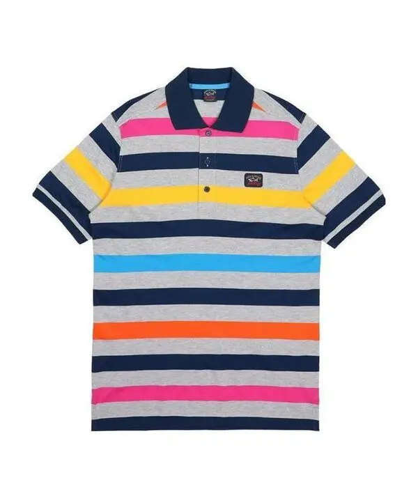 PAUL  SHARK Striped Short-sleeved Polo Shirt