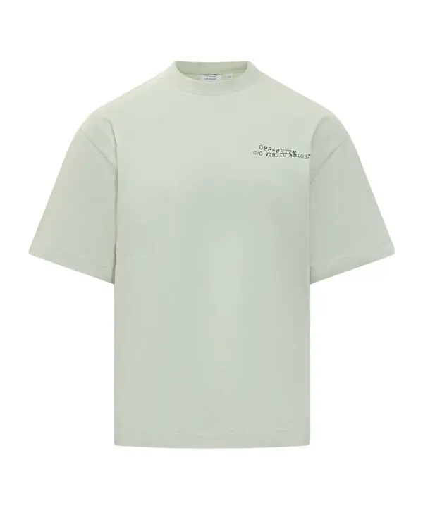 Off-White Logo Printed Crewneck T-shirt - White