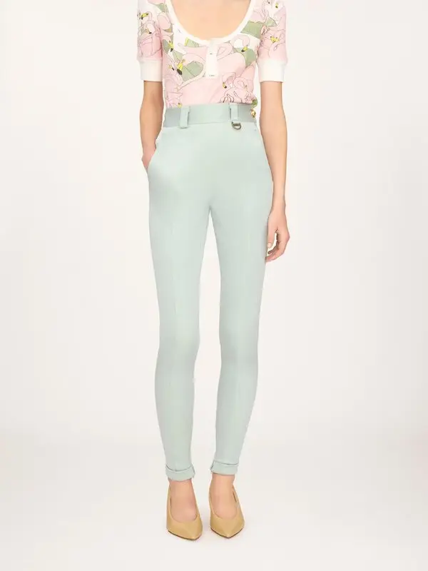 Chloé Belted Slim Fit Trousers