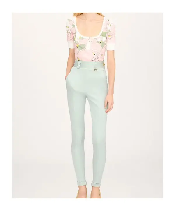 Chloé Belted Slim Fit Trousers