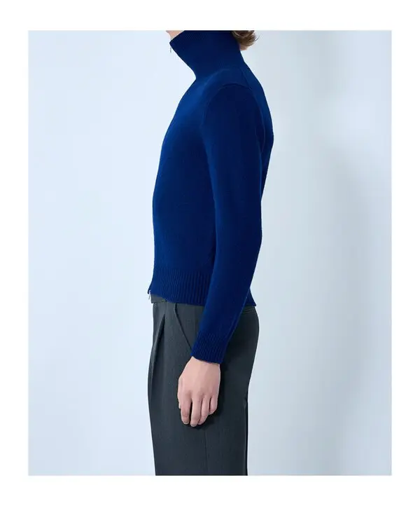 JIL SANDER High Neck Zip-up Cardigan - Black