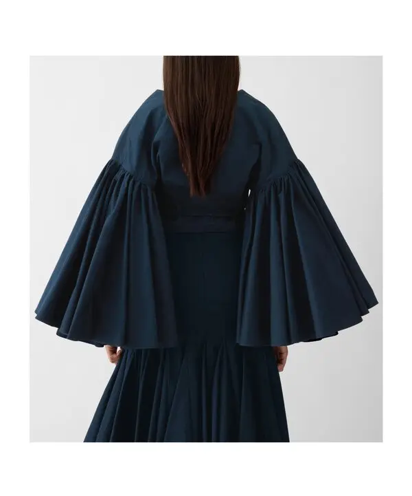 Jacquemus The Paysan Wrap Top - Deep Navy Blue