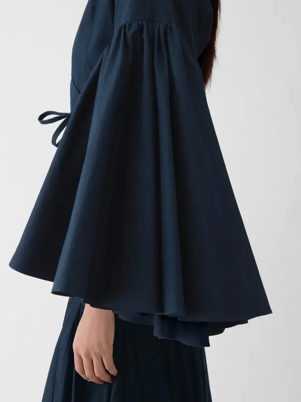 Jacquemus The Paysan Wrap Top - Deep Navy Blue
