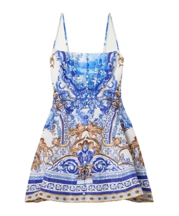 Camilla Printed Spaghetti Strap Dress